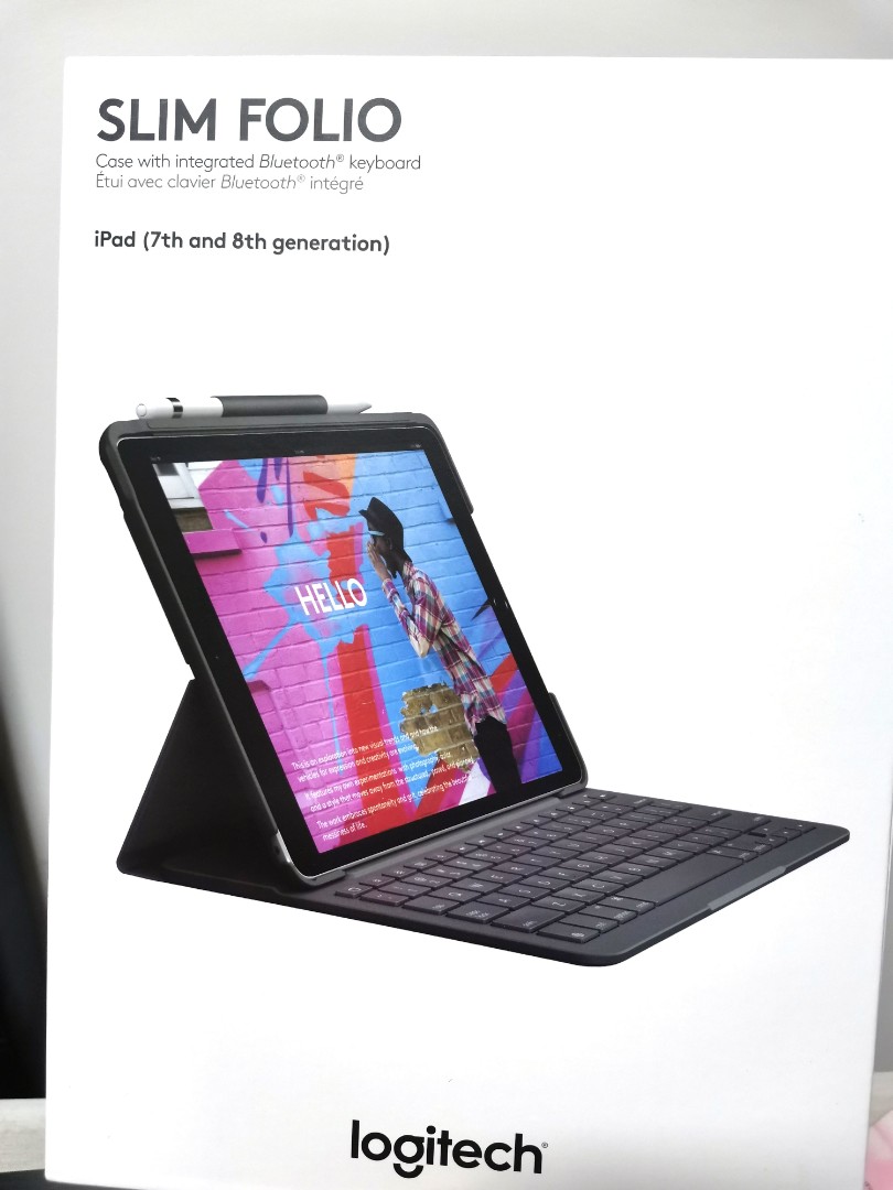 [BRAND NEW] Logitech Slim Folio Keyboard Case with Bluetooth, Mobile ...
