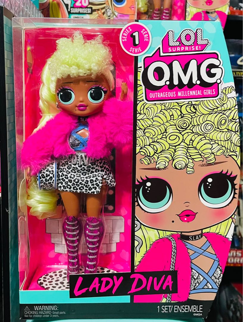 LOL Surprise Lady Diva OMG Doll, Hobbies & Toys, Toys & Games on Carousell