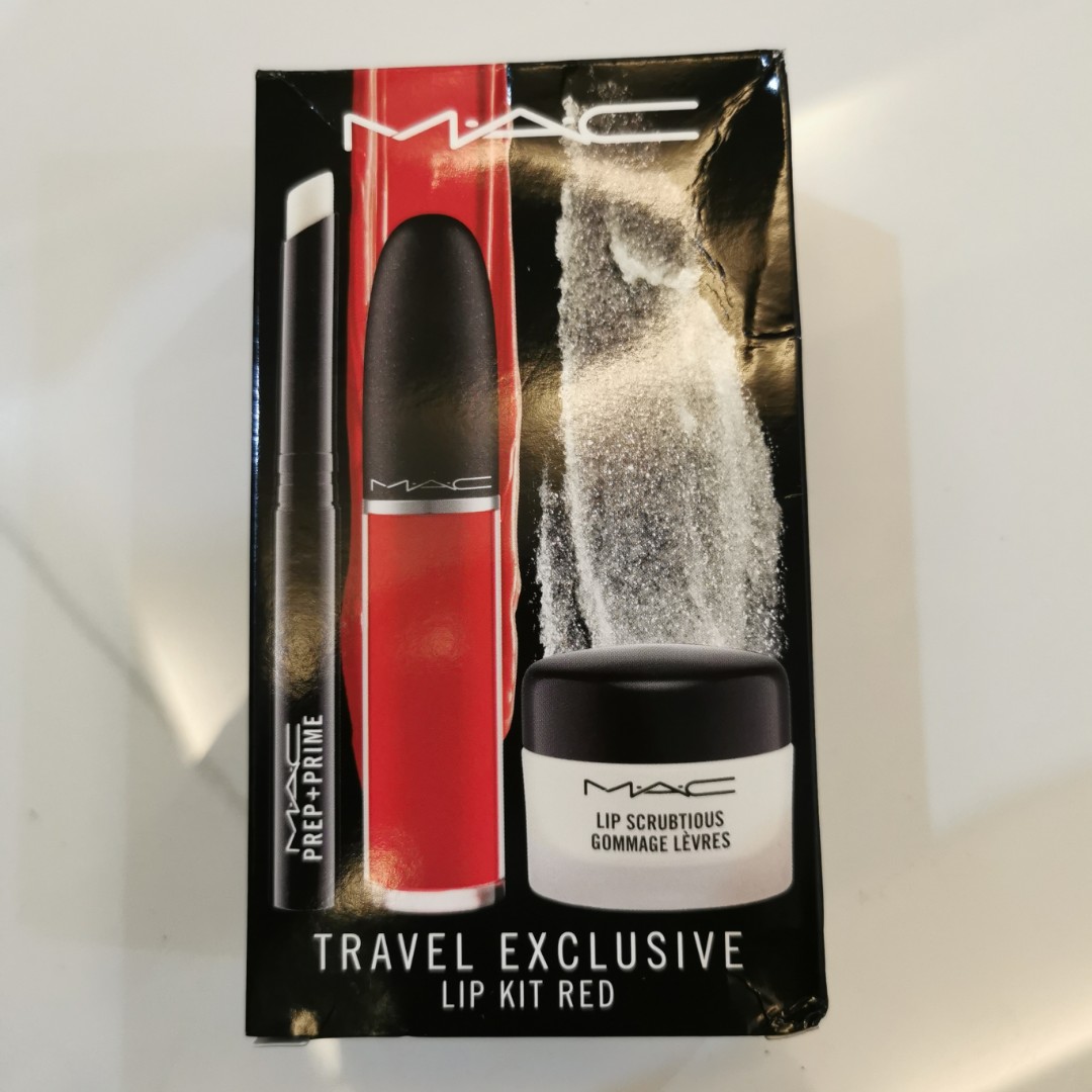 Mac lip kit trio all full size (feels so grand), Beauty & Personal Care ...