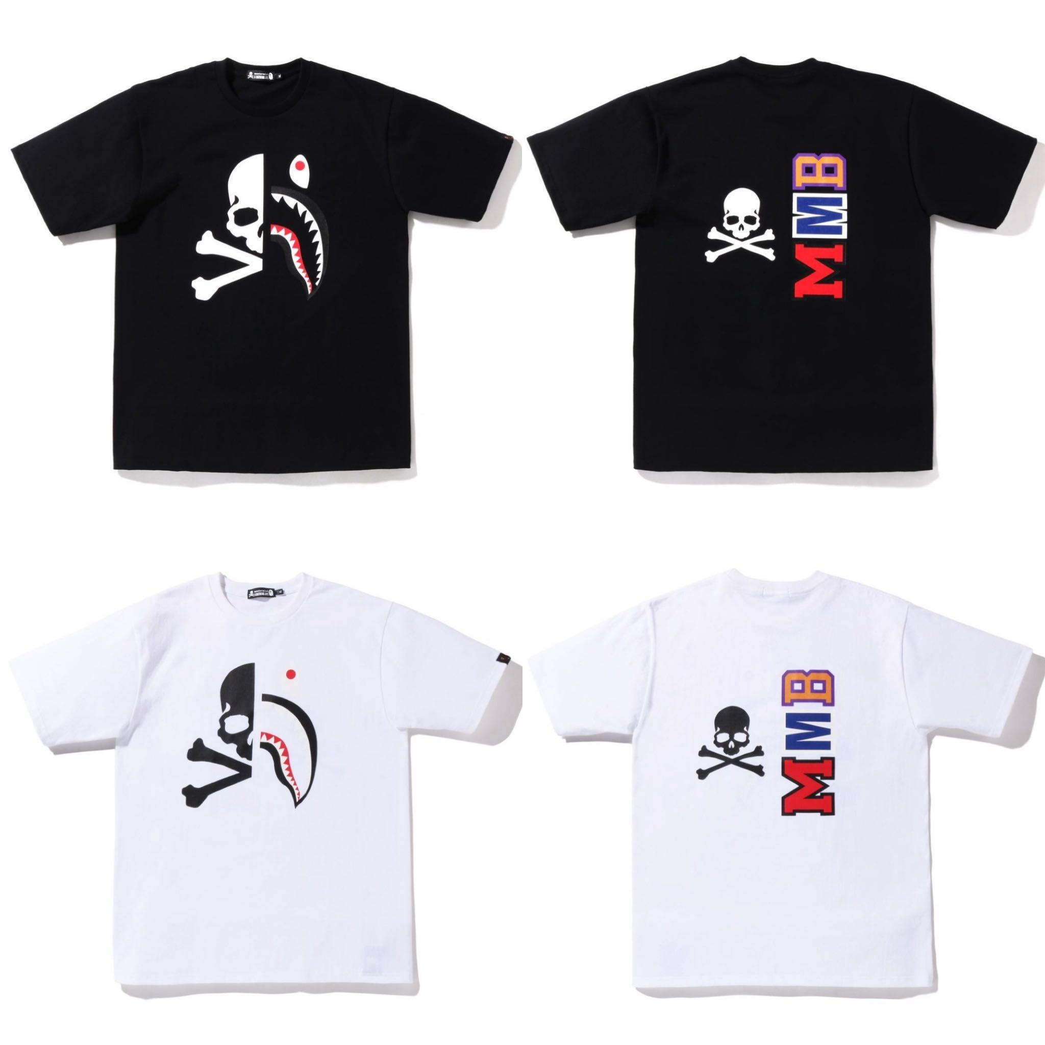 MASTERMIND JAPAN X BAPE 15TH ANNIVERSARY HALF SHARK TEE, Men's Fashion ...