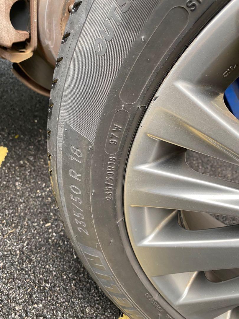 Michelin Tayar 2nd 18 Vellfire, Auto Accessories on Carousell