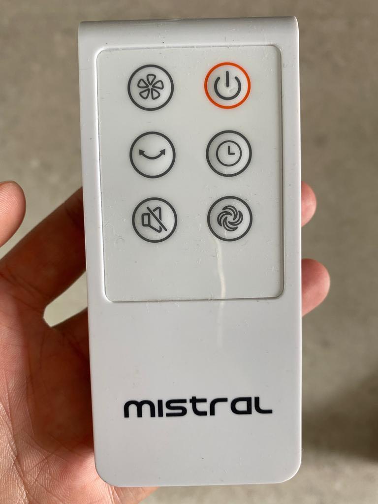Mistral 5 Blade stand fan with remote, Furniture & Home Living ...