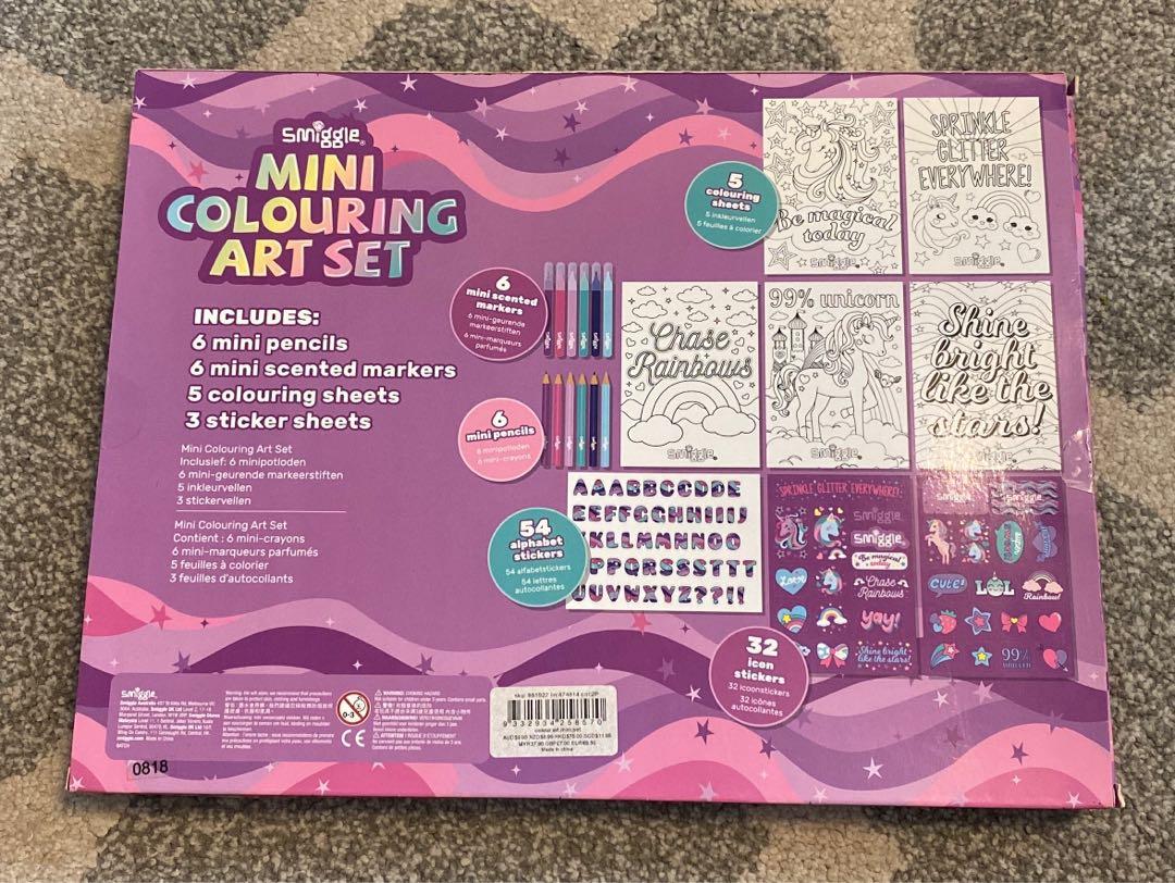 New Smiggle Colouring set, Hobbies & Toys, Books & Magazines, Children ...