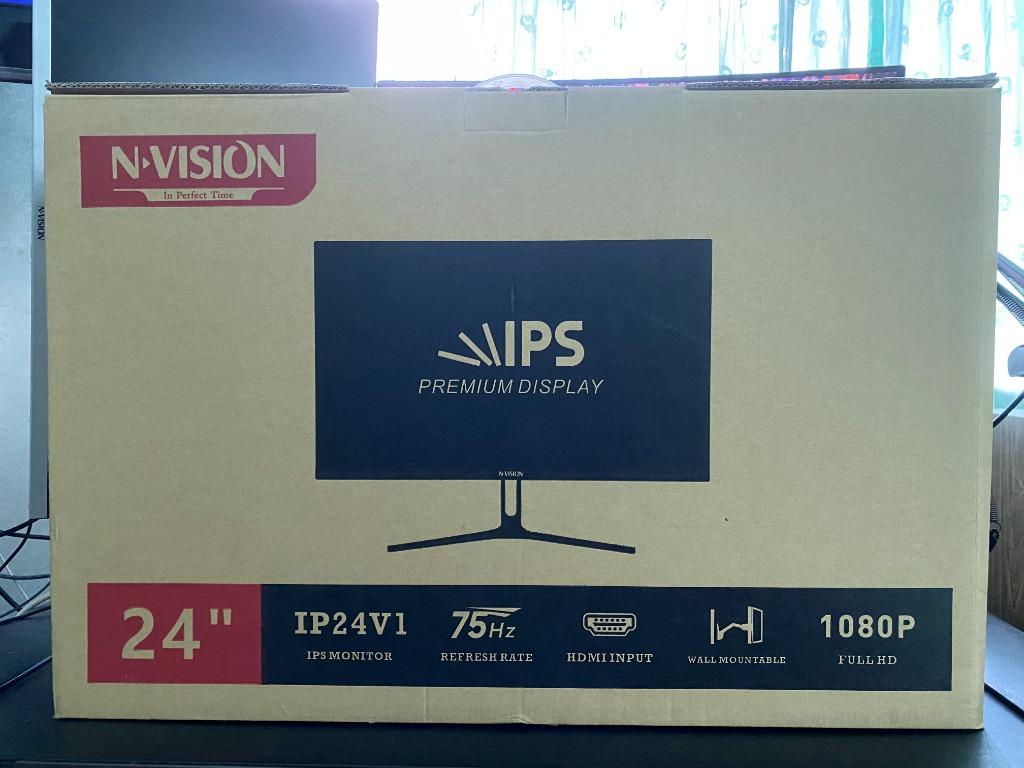 N-Vision IP24V1 24" Inch IPS 75Hz Refresh Rate Full HD 1920 x 1080p ...