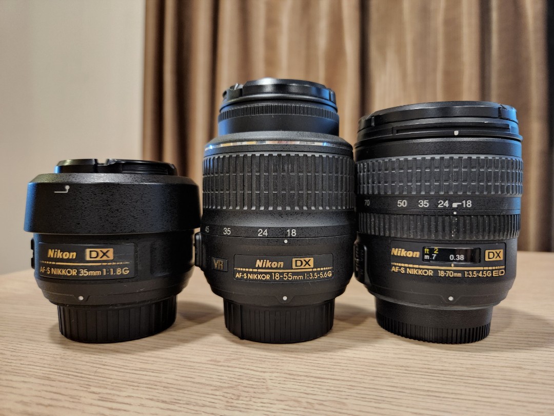Old Nikon Lenses, 35mm, 18-55mm, 18-70mm, Photography, Lens & Kits on ...