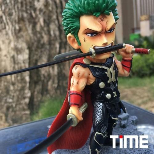 One Piece Cosplay Avengers SD Figurines - Luffy cos Captain America ...
