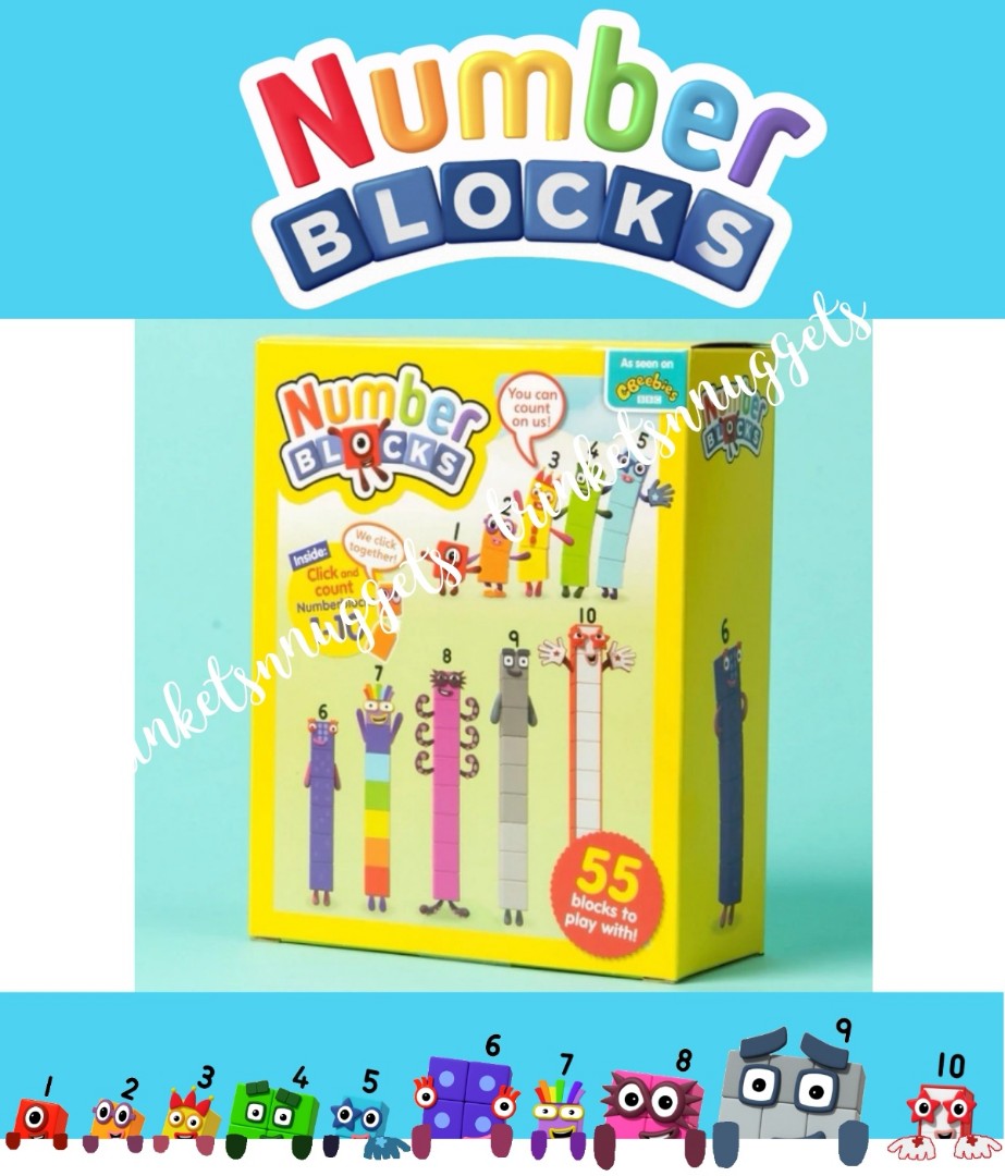 Original CBeebies Numberblocks 1-10 toy boxed gift set, Hobbies & Toys ...