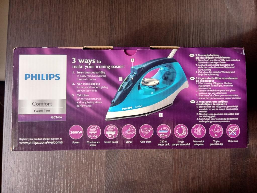Philips Comfort iron, TV & Home Appliances, Irons & Steamers on Carousell