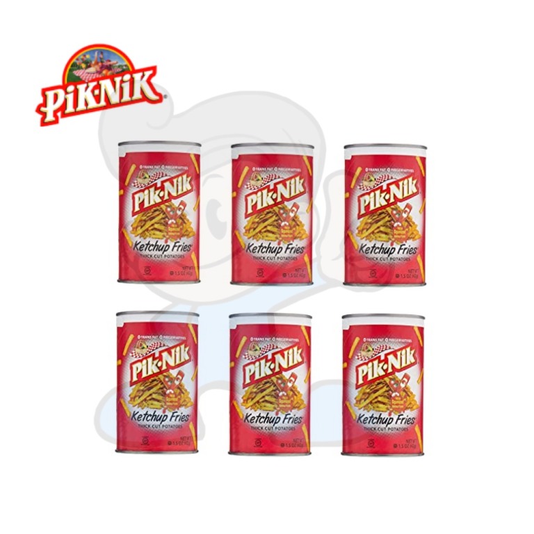Pik-Nik Ketchup Potato Stick Chips (6 x 42g), Food & Drinks, Packaged ...