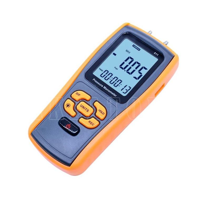 Pressure Gauge Digital Gas Pressure Manometer BGM-511 +/- 10 kPa ...