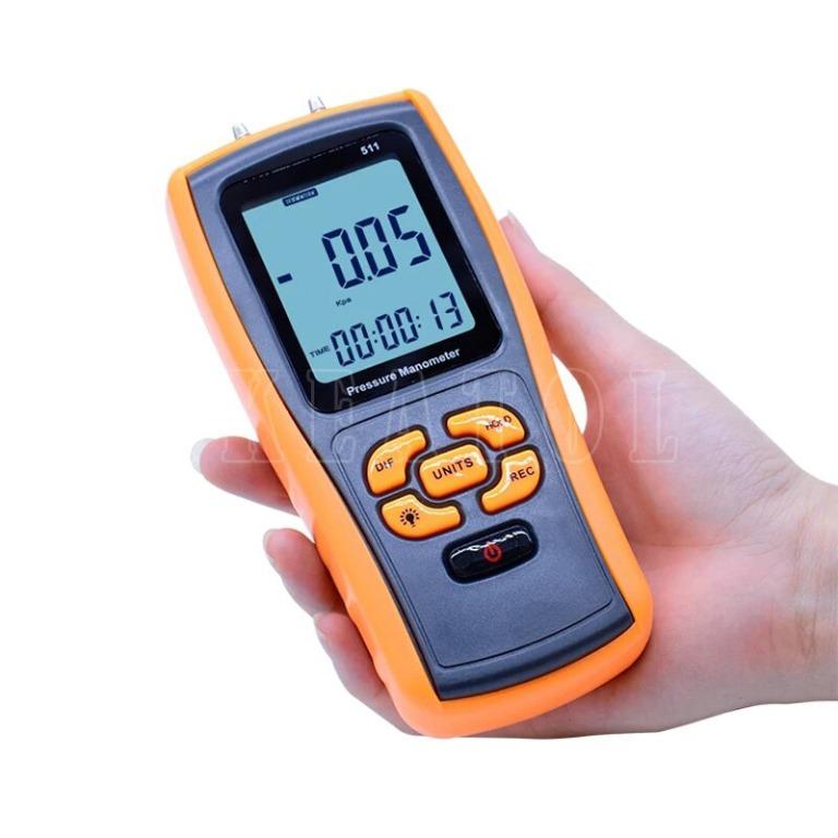 Pressure Gauge Digital Gas Pressure Manometer BGM-511 +/- 10 kPa ...