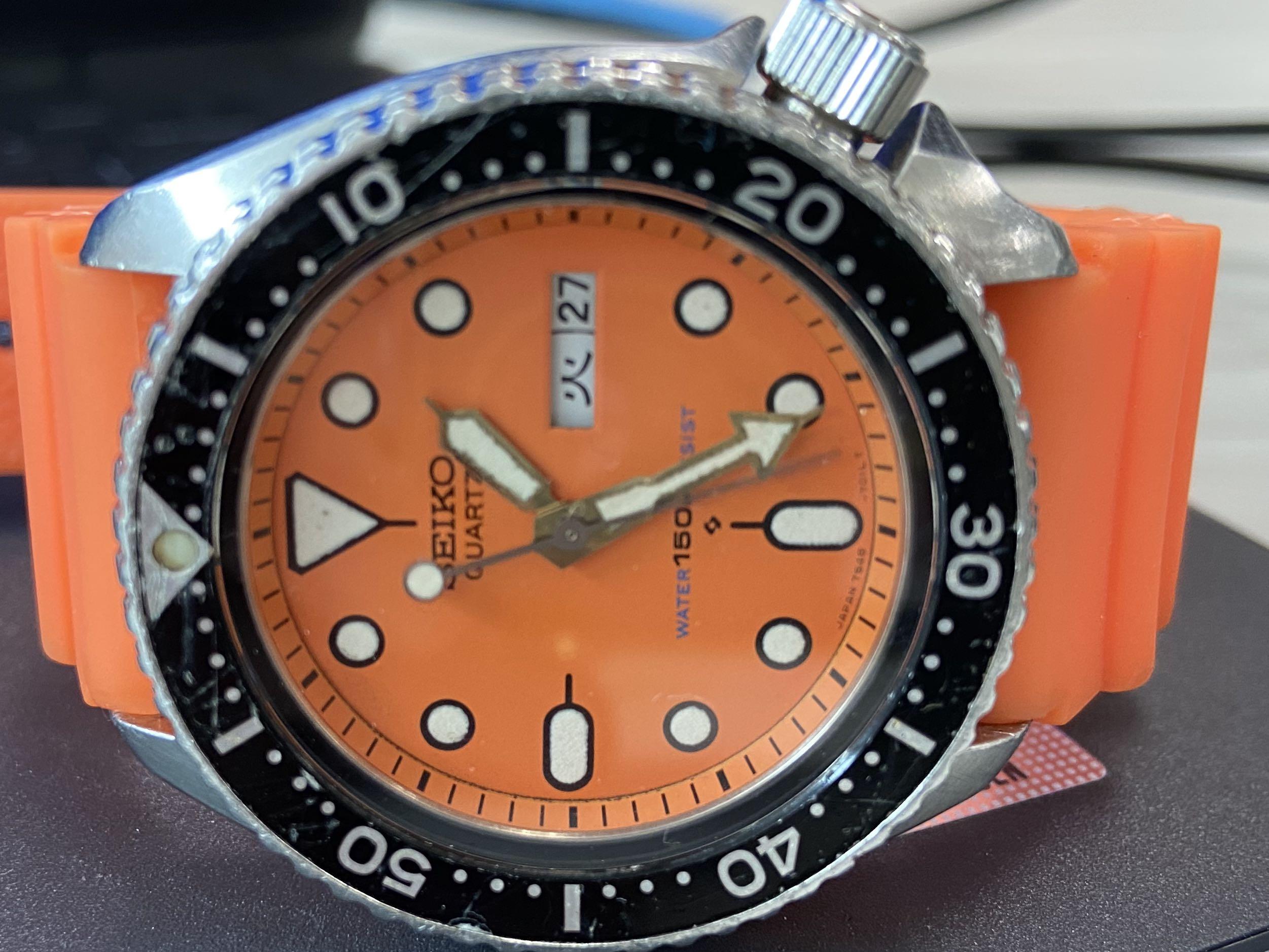Rare Orange Seiko Driver 200m 7548, Luxury, Watches on Carousell