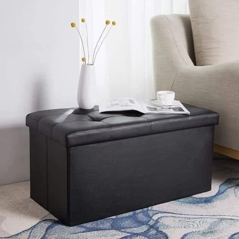 Rectangular Storage Stool Sit Sofa Folding Box Chair, Furniture & Home ...