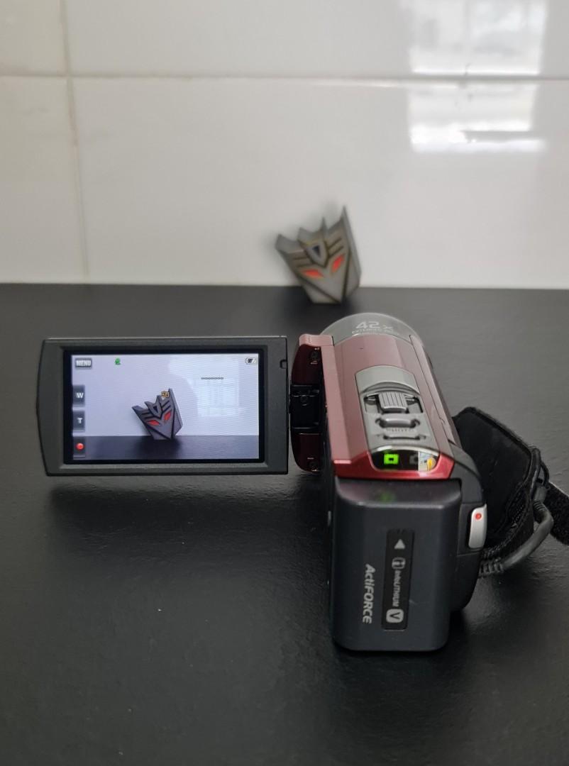 Red Sony Handycam CX-130 HD Video Camera Vlogging, Photography, Video ...