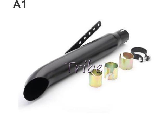 Retro Cafe racer Motorcycle Exhaust Muffler Pipe Modified Tail Exhaust ...