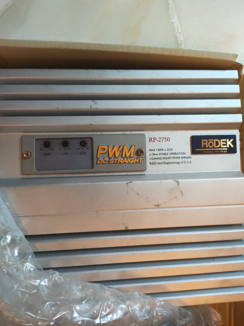 rodek power amp with mohawk speaker, Car Accessories, Electronics ...