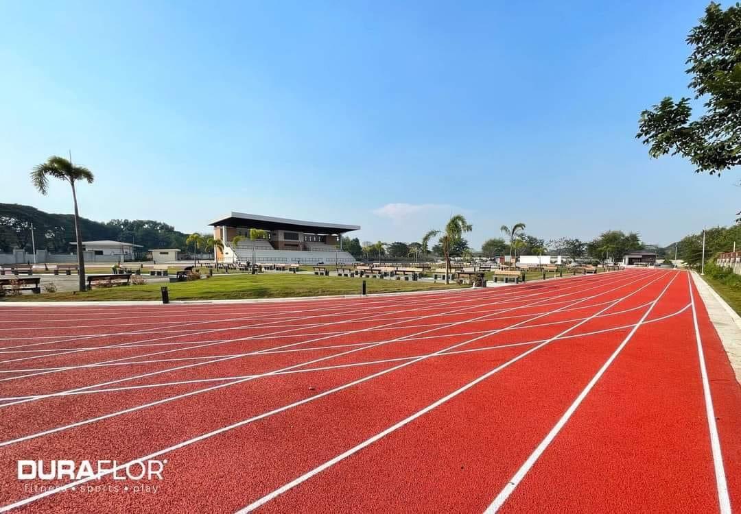 Rubberized oval track and filed, Furniture & Home Living, Home Decor ...