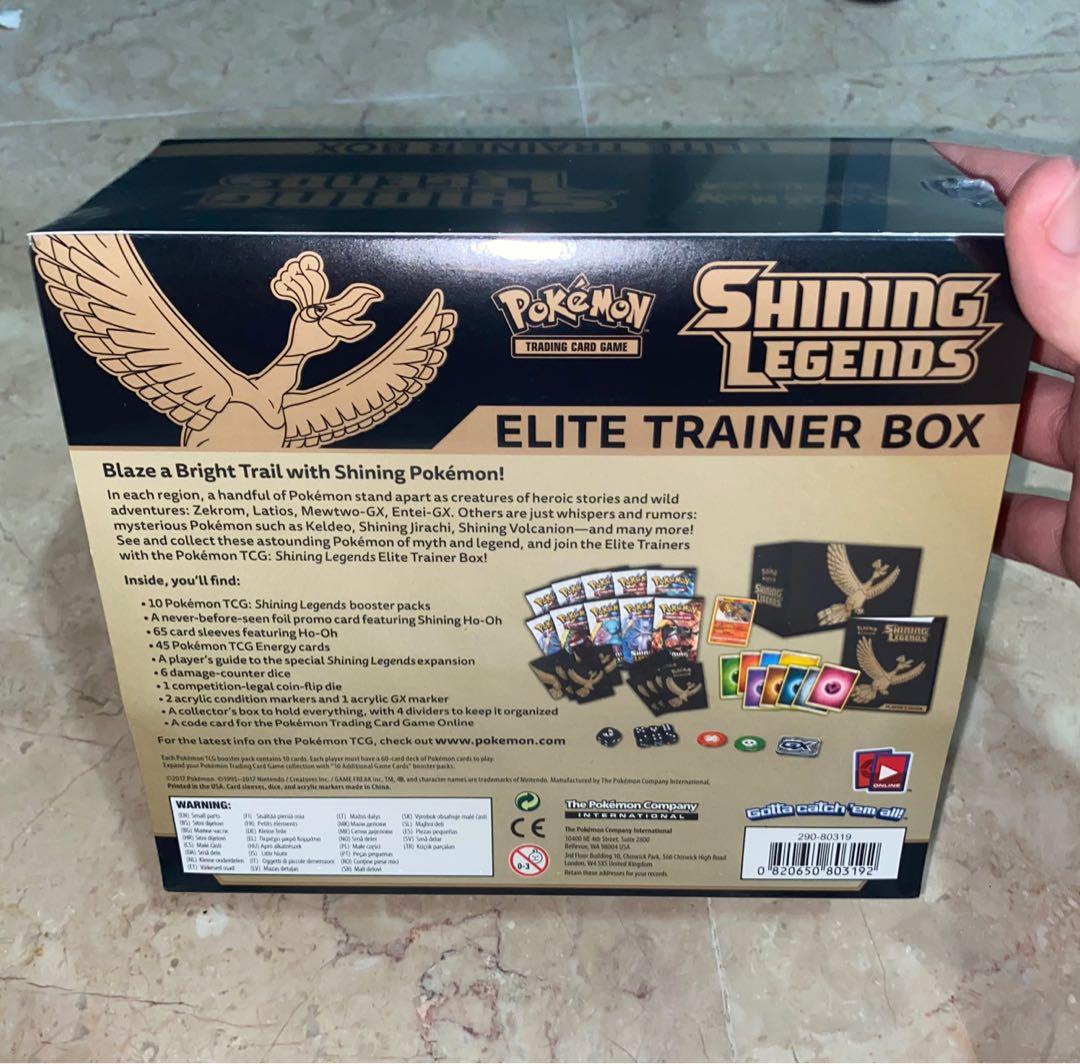 [SEALED] Shining Legends Elite Trainer Box, Hobbies & Toys, Memorabilia ...