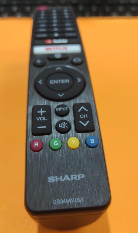 SHARP AQOUS SMART LED TV REMOTE CONTROL *ORIGINAL* (GB345WJSA) - NETFLIX, TV & Home Appliances ...
