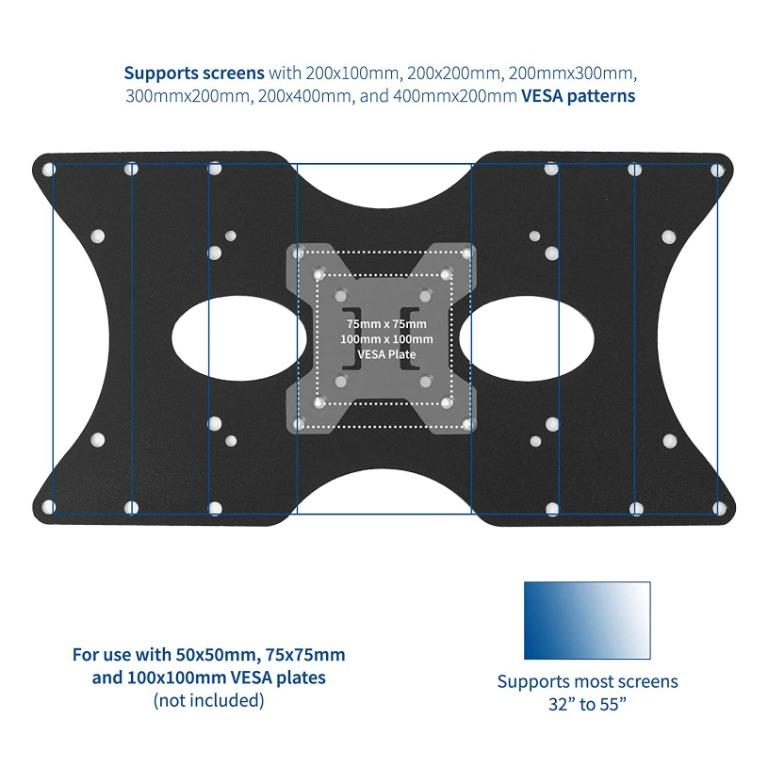 [iDS] Steel VESA Plate LCD LED TV Mount Adapter Plate Bracket for ...