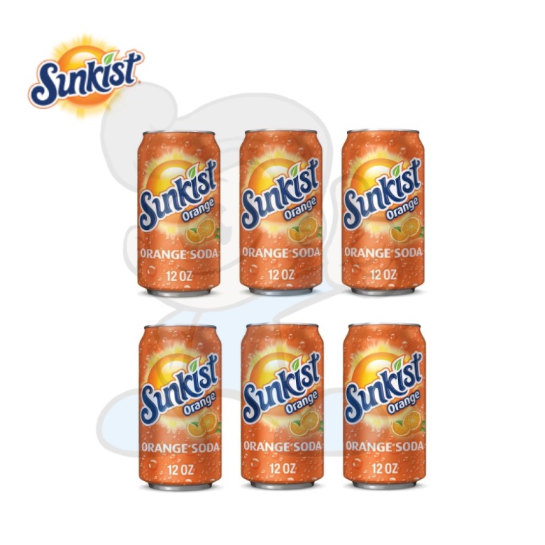 Sunkist Orange Soda Pop, (6 x 12 fl. oz.), Food & Drinks, Beverages on ...