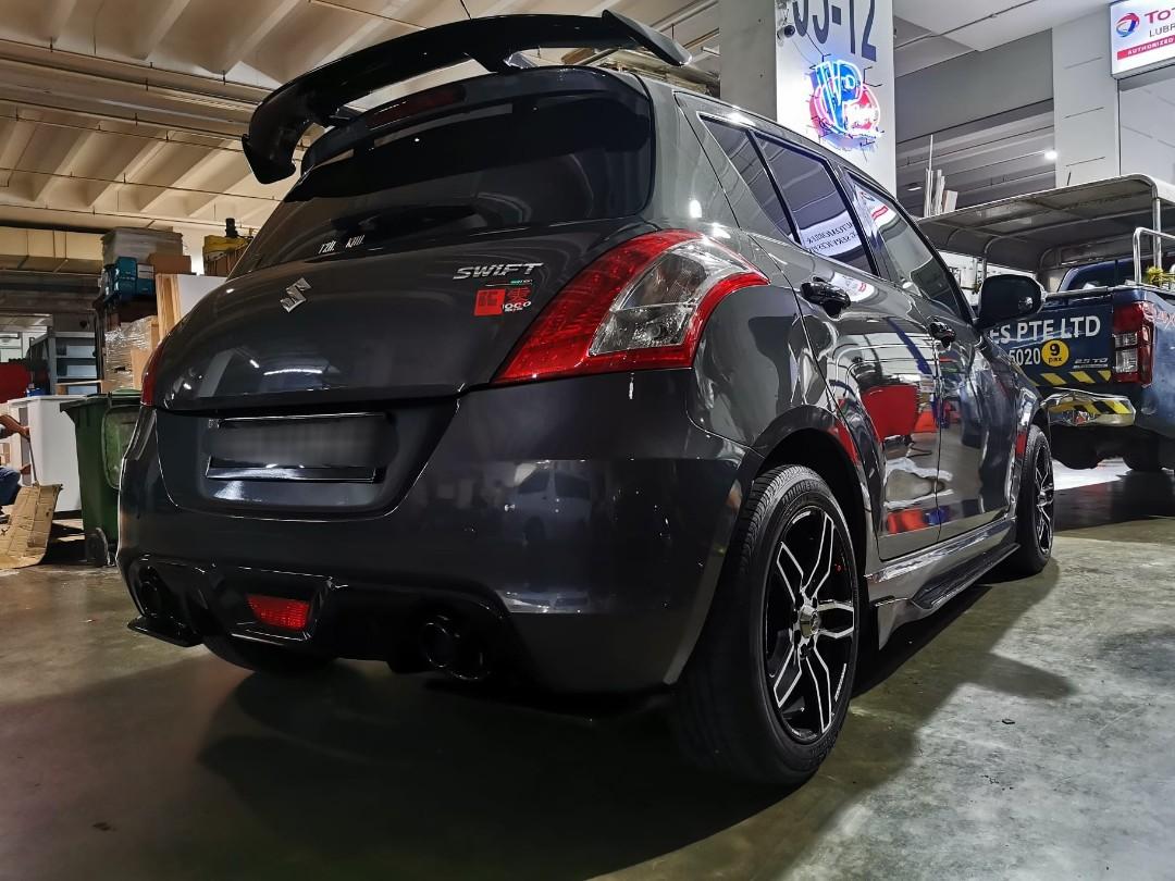 With installation, Suzuki Swift bodykit, suzuki Front lip, suzuki side ...