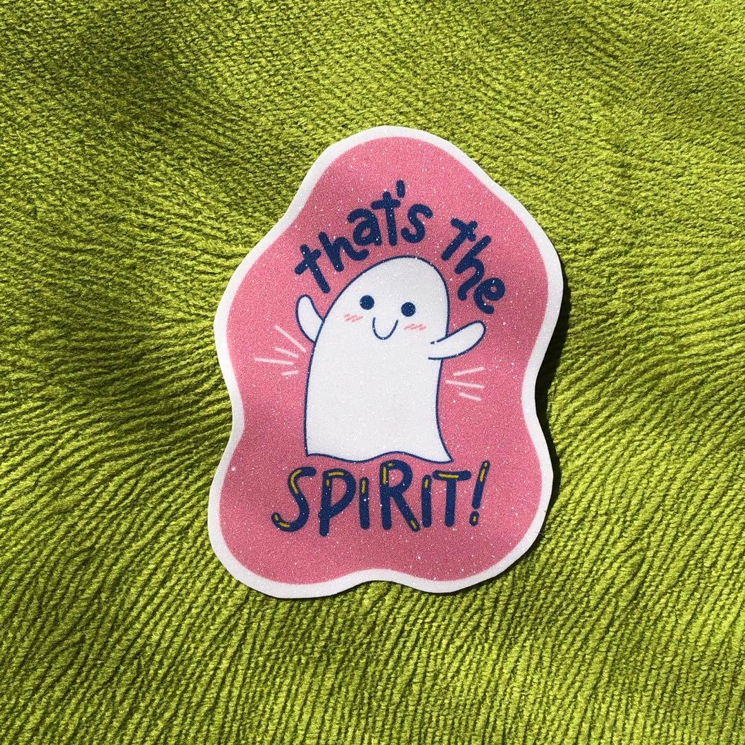That's the Spirit - CUTE STICKER, Hobbies & Toys, Stationary & Craft ...