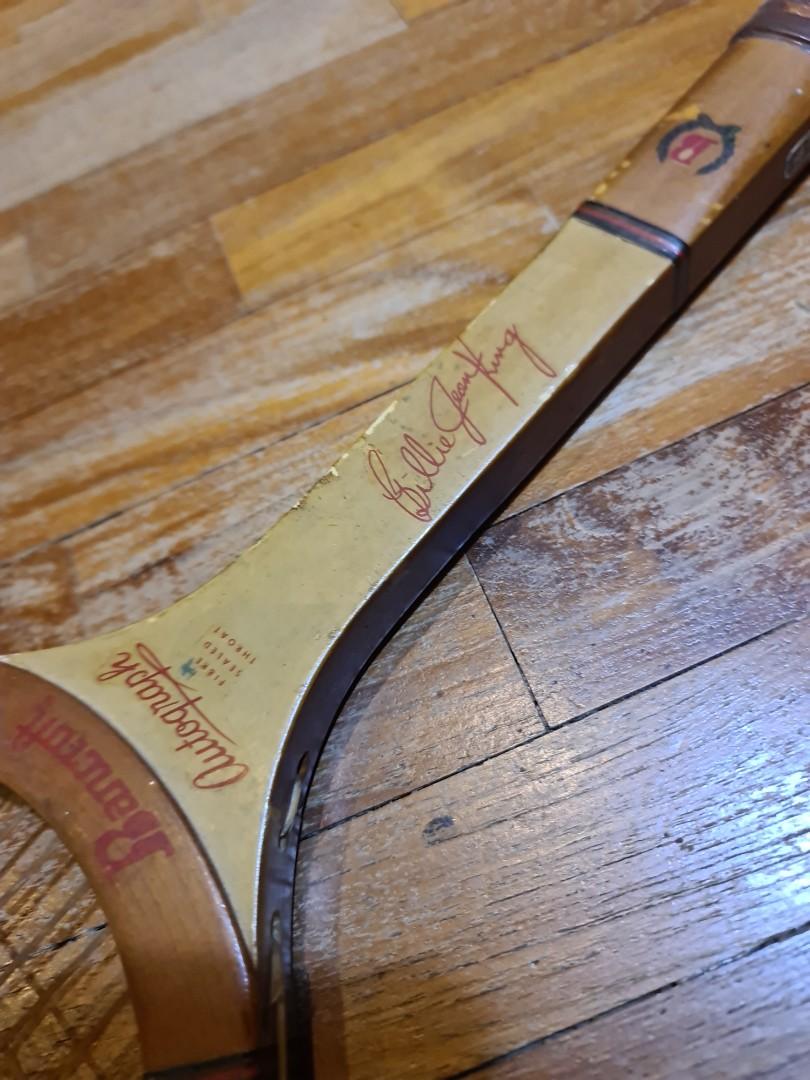 Totally Original Bancroft Billie Jean King Autograph Tennis Racquet ...