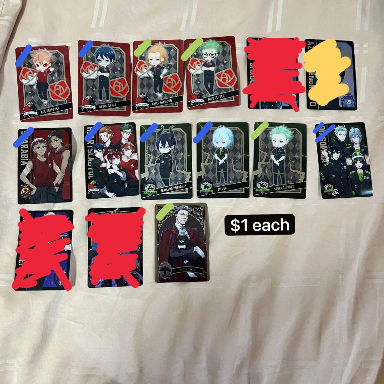 TWST Twisted Wonderland Metal Cards School Uniform Gym, Hobbies & Toys ...