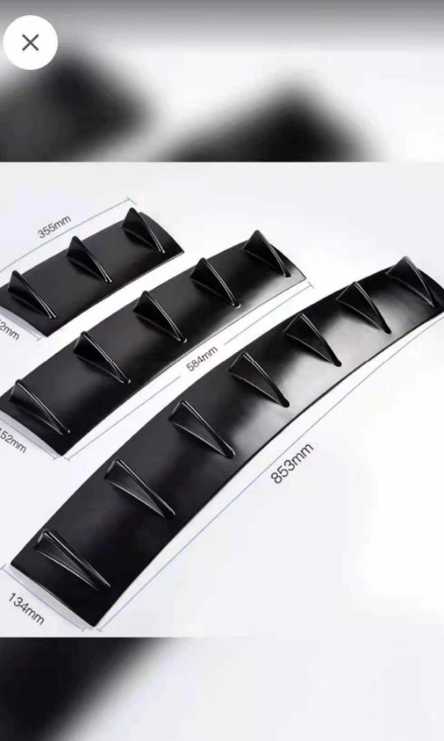 Universal diffuser for all car , universal bodykit , fit for all car ...