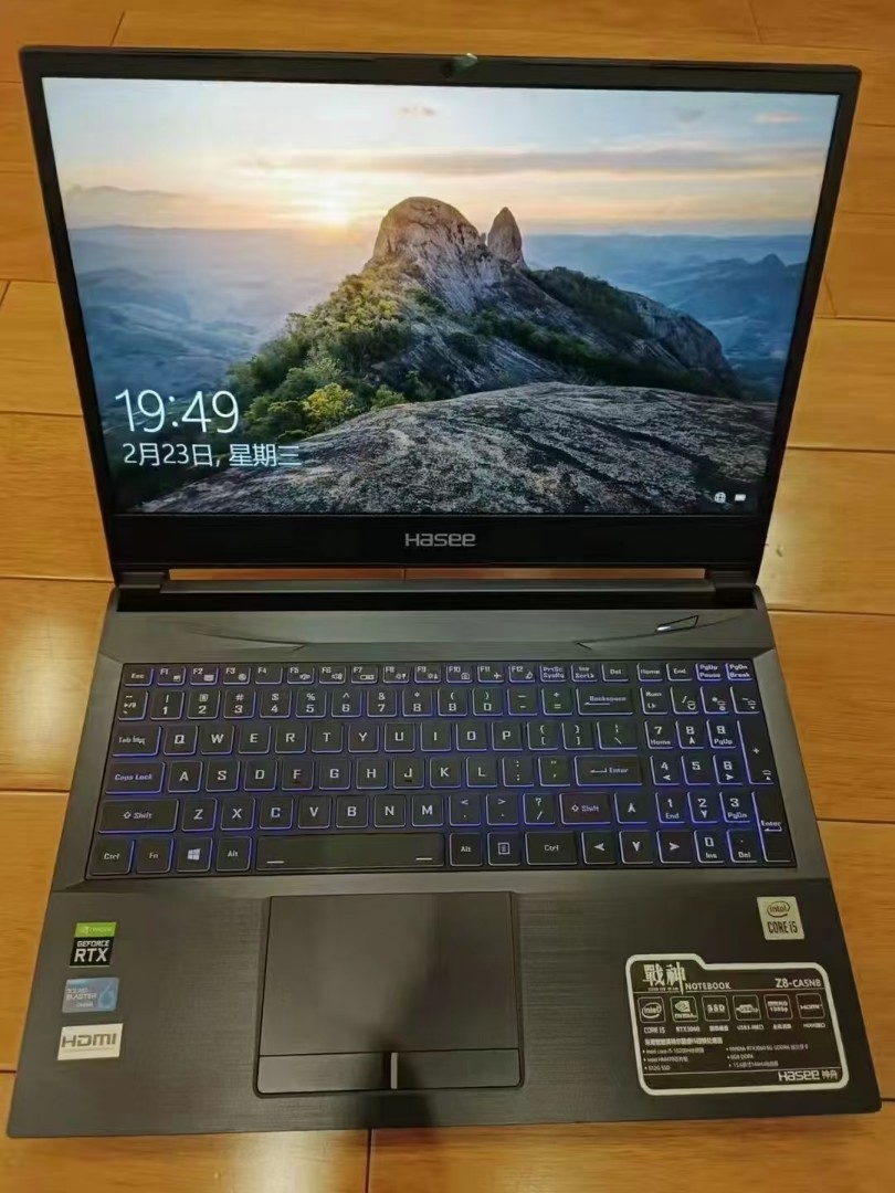 USED RTX3060 HASEE Laptop running with 3060m mobile 3060 GPU, Computers ...