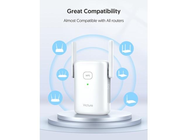 Victure WE1200 1200Mbps WiFi Booster WiFi Range Extender Repeater 2 ...