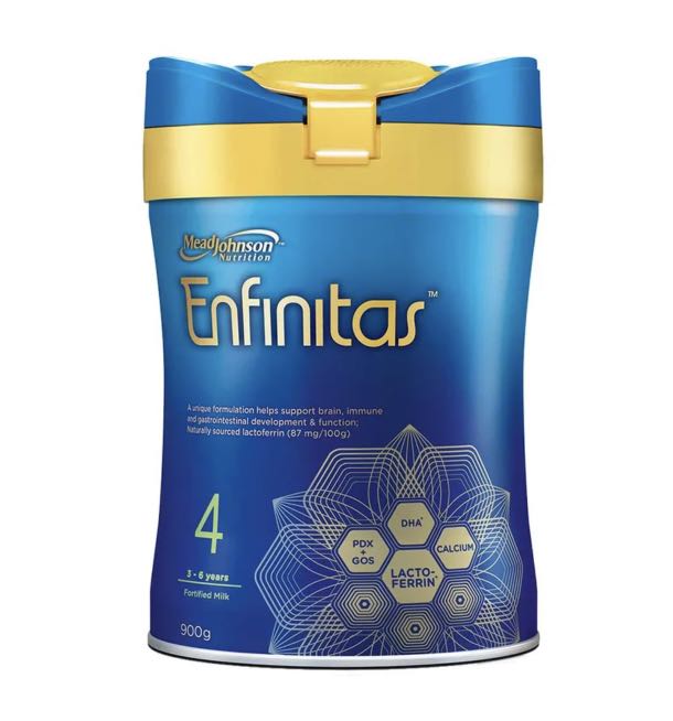 「原箱優惠$1680/6罐」行貨 美贊臣 enfinitas 4號 藍罐 Enf 900g 大罐 平均$280罐, 兒童＆孕婦用品, 護理及餵哺, 護理及餵哺 - 加固 - Carousell