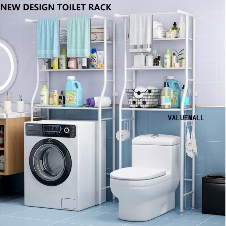 3 TIER BATHROOM AND WASHING MACHINE RACK Toilet Rack Shelves Kitchen ...