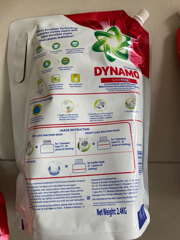 3x Dynamo PowerGel Laundry Detergent, Furniture & Home Living, Cleaning ...