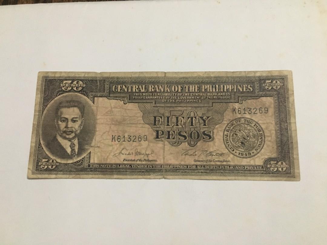 50 pesos ENGLISH SERIES, Hobbies & Toys, Memorabilia & Collectibles ...