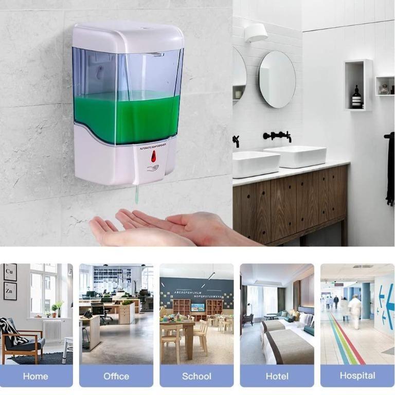 700ml Wall Mounted Touchless Automatic Hand Washing Liquid Soap ...