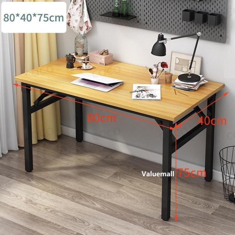 80/100/120cm Foldable Table Portable Computer Desk Laptop Study Movable ...