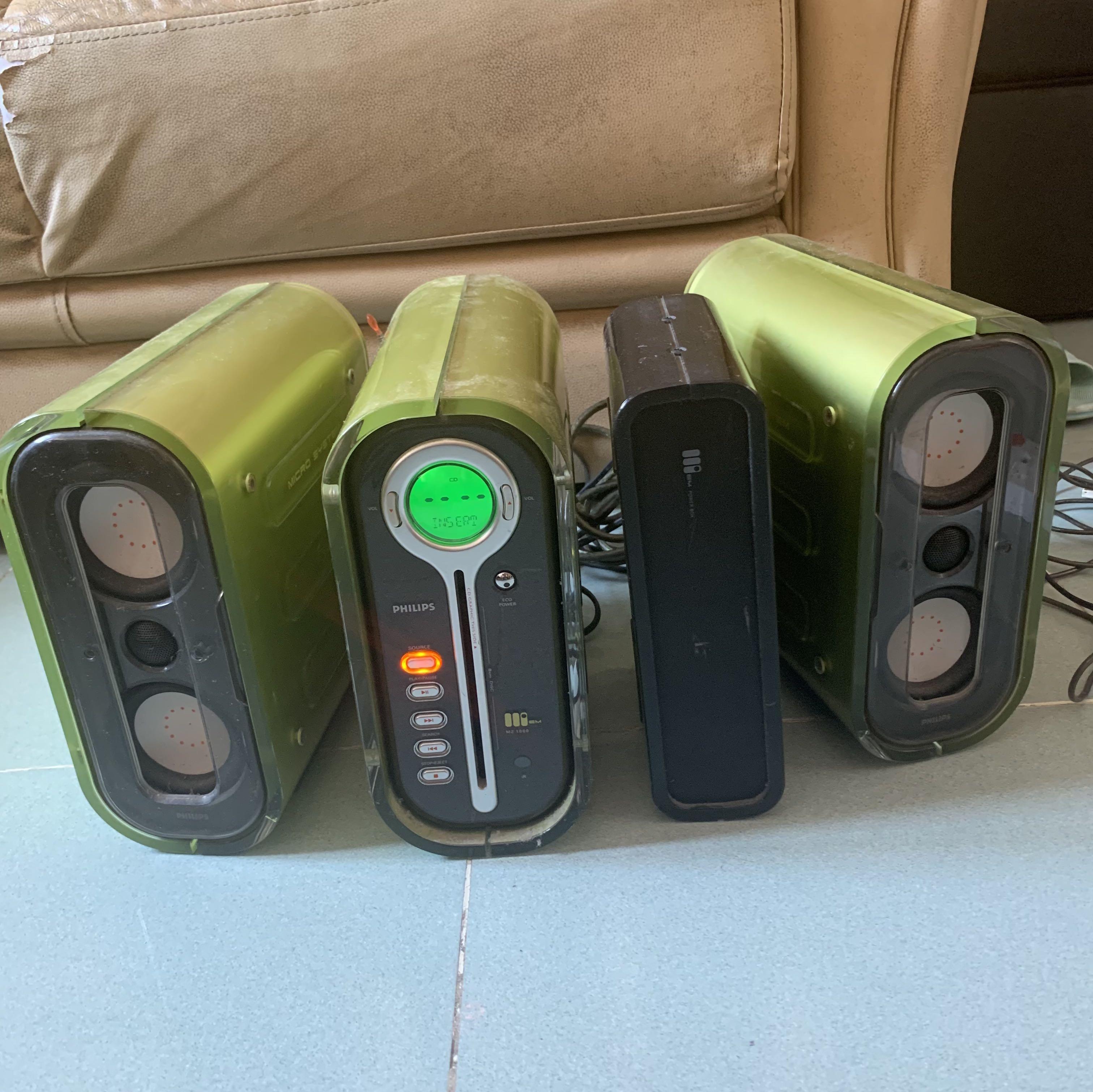 超強低音 PHILIPS MZ-1000 Micro Hifi System MP3 微型 音響, 音響器材, 音樂播放裝置 MP3及CD ...