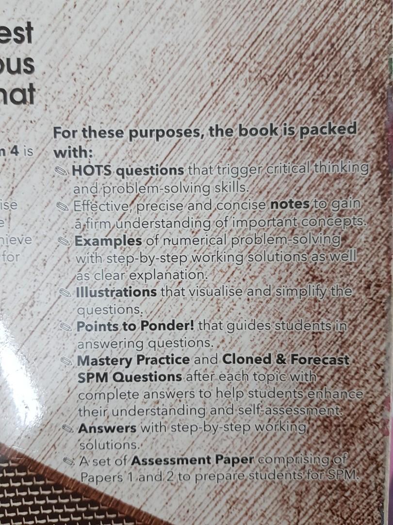 Additional mathematics form 4 step-by-step solution, Hobbies & Toys ...