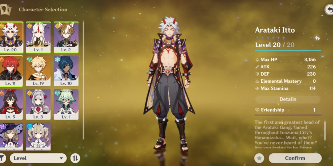 RUSH 100 AR12 Itto + Diluc genshin impact starter account, Video Gaming ...