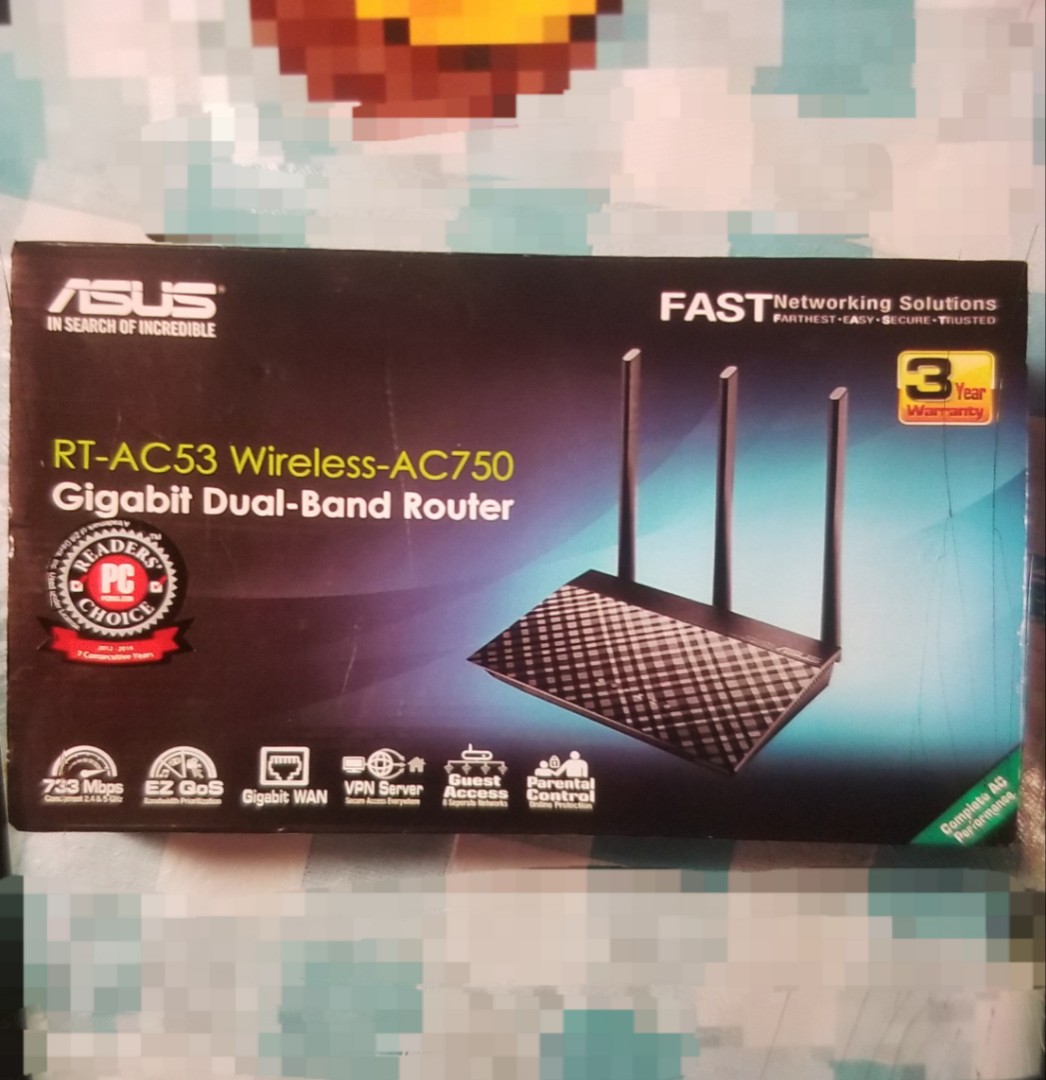 Asus Gigabit Dual-Band Router AC750, 電腦＆科技, 電腦周邊及配件, Wifi及上網相關產品 ...