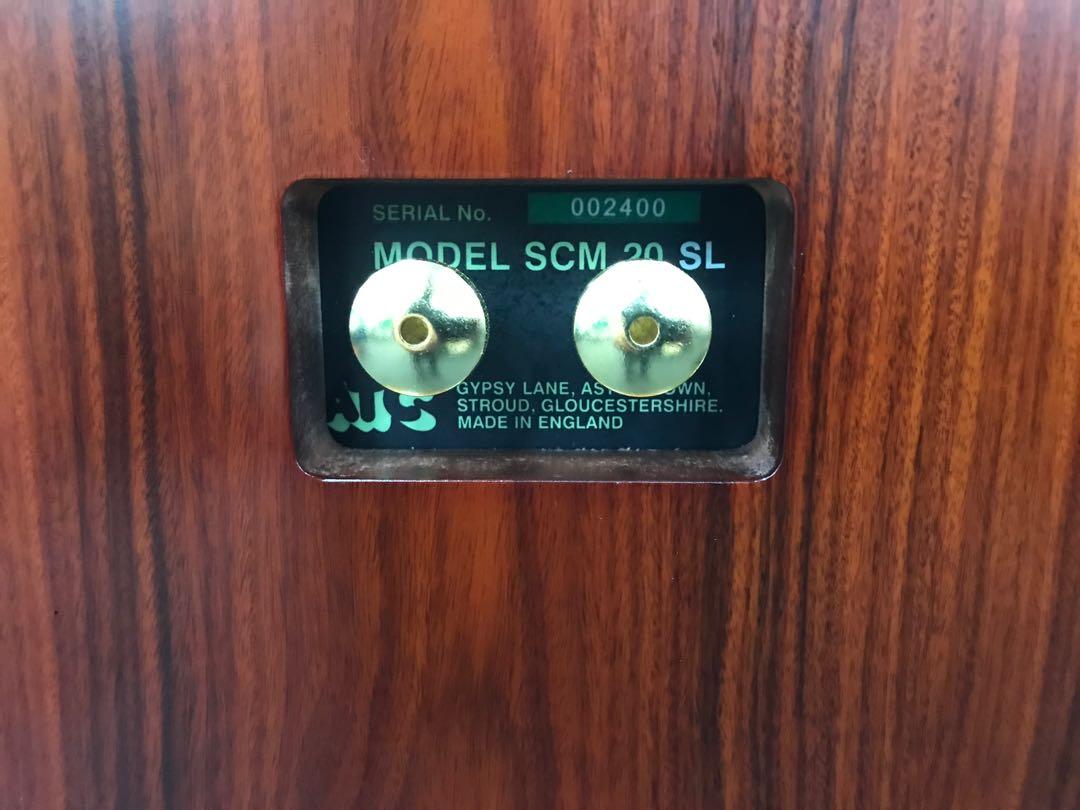 ATC SCM20 SL rosewood finished, Audio, Soundbars, Speakers & Amplifiers ...