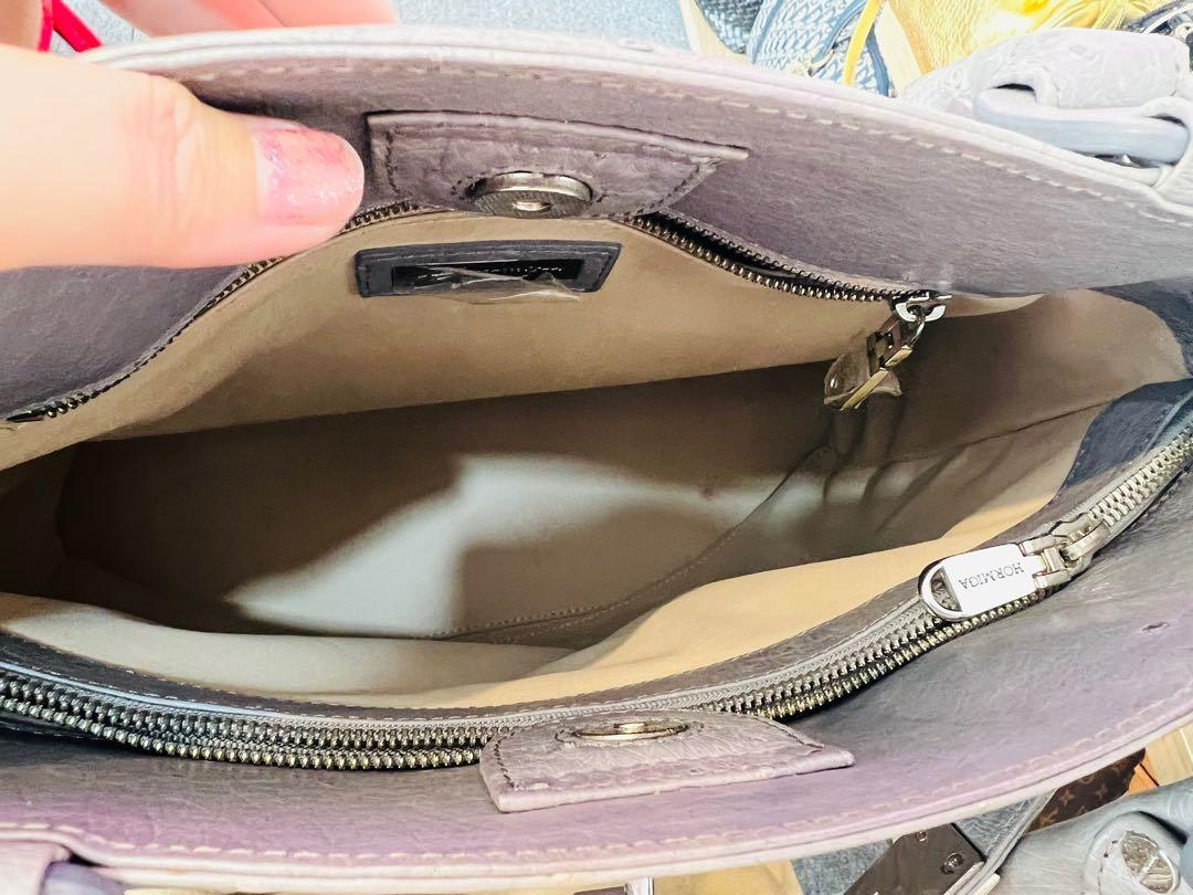 Authentic Hormiga Ostrich Skin Leather Tote Bag, Luxury, Bags & Wallets ...