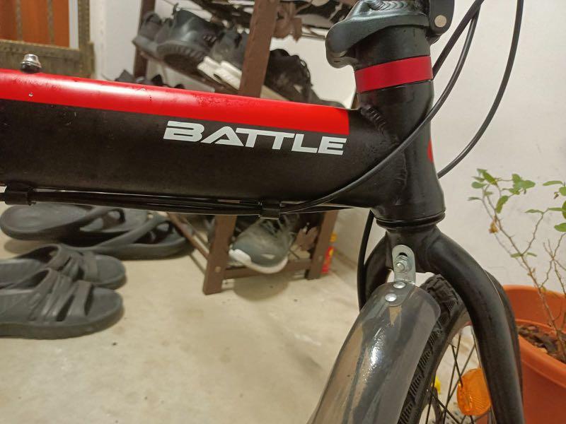 Battle Fire Red (FOLDABLE BIKE), Sports Equipment, Bicycles & Parts ...