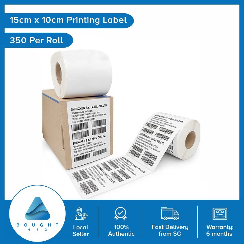 BN Thermal Label Sticker Paper Roll - Self Adhesive A6 and More for ...