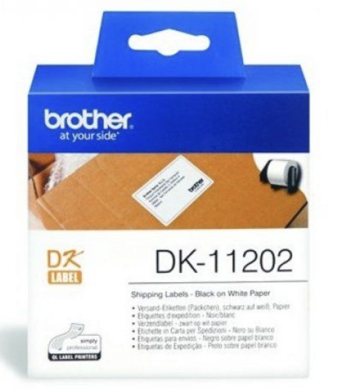 Brother原廠已剪裁尺寸之標籤DK11202, 其他, 其他 - Carousell