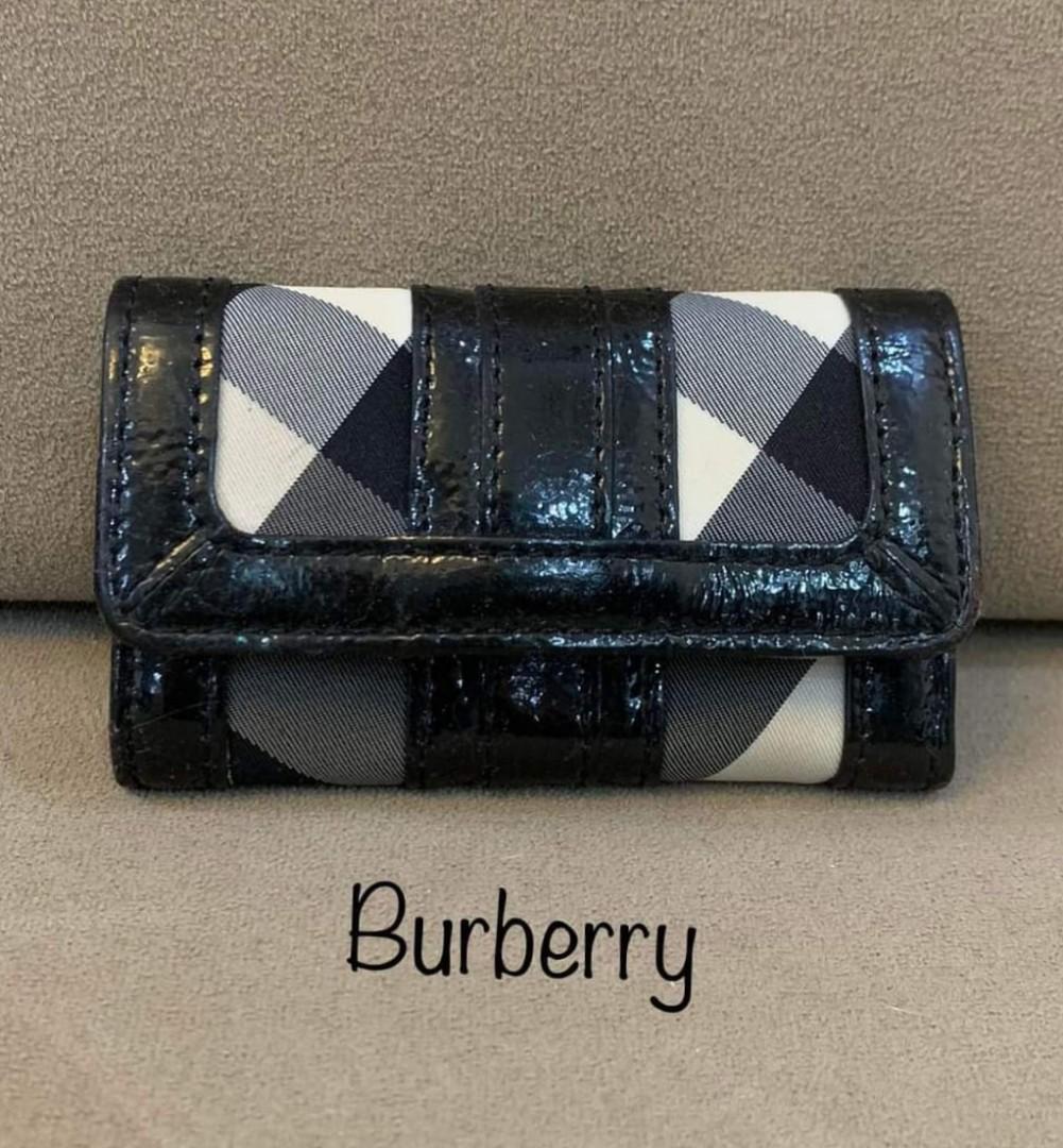 Burberry PVC Leather Key Case, Luxury, Bags & Wallets on Carousell