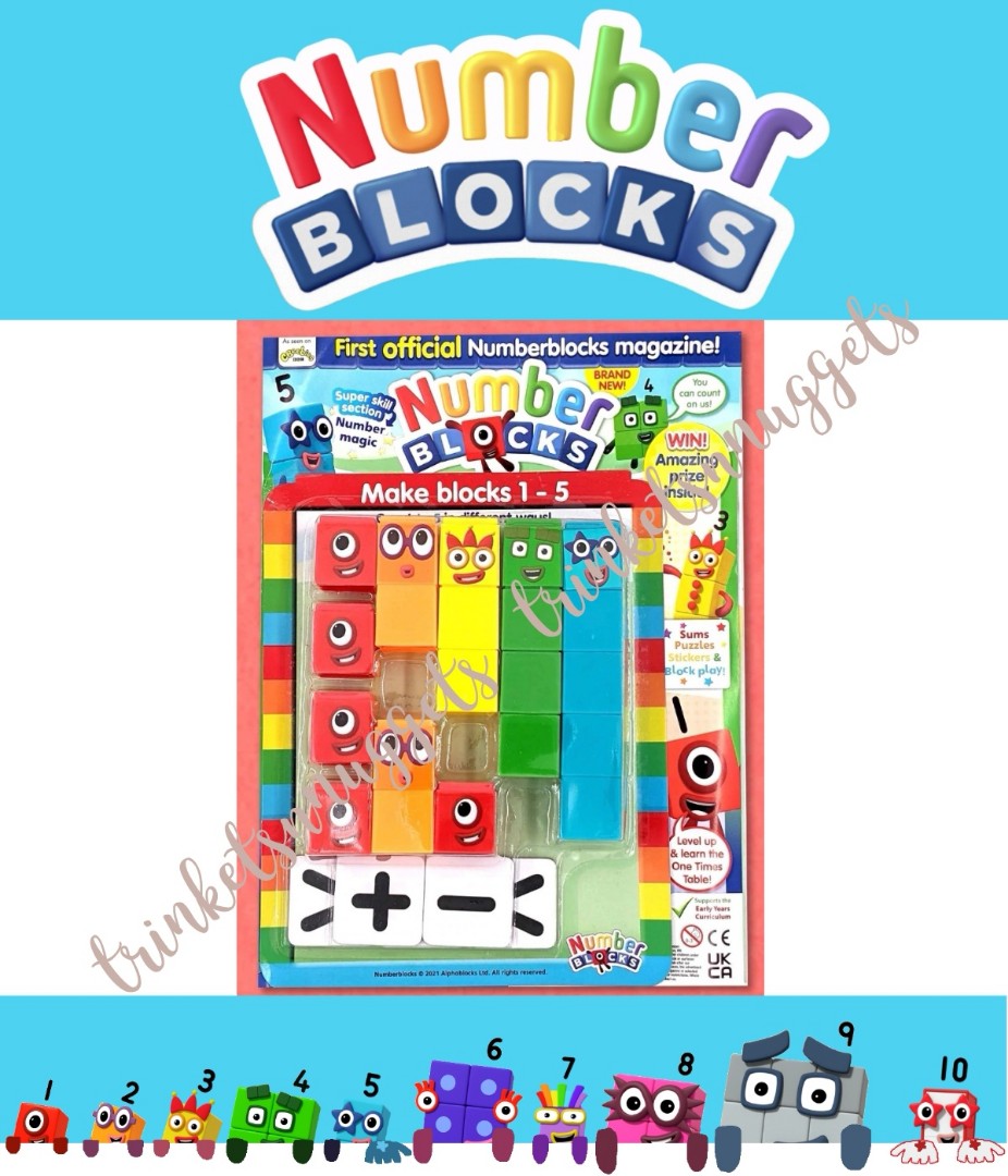 CBeebies Numberblocks magazine with toy blocks, Hobbies & Toys, Books ...