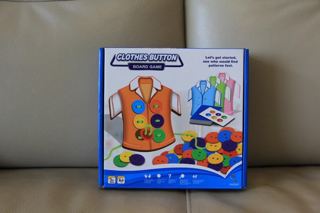 Clothes Button Board Game, Hobbies & Toys, Toys & Games on Carousell